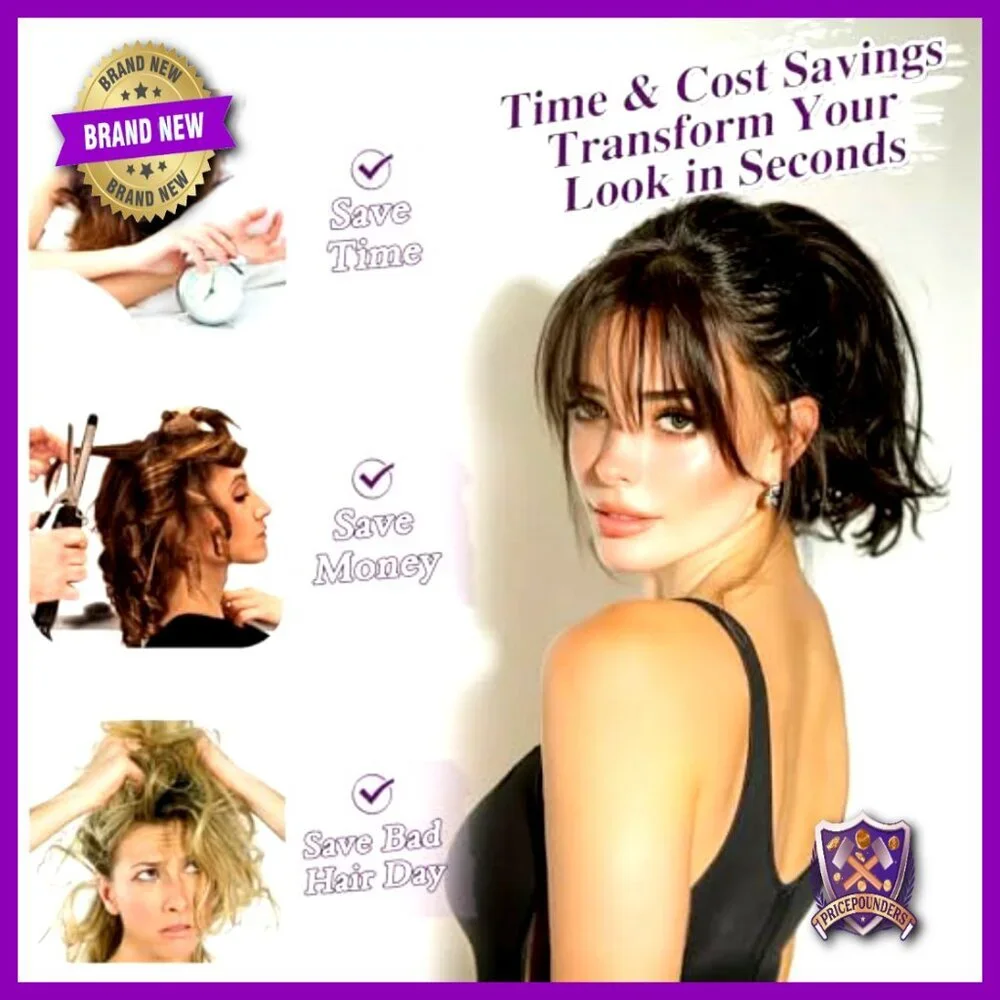 Accessories | Short Human Hair Ponytail Extension With Bendable Metals ...